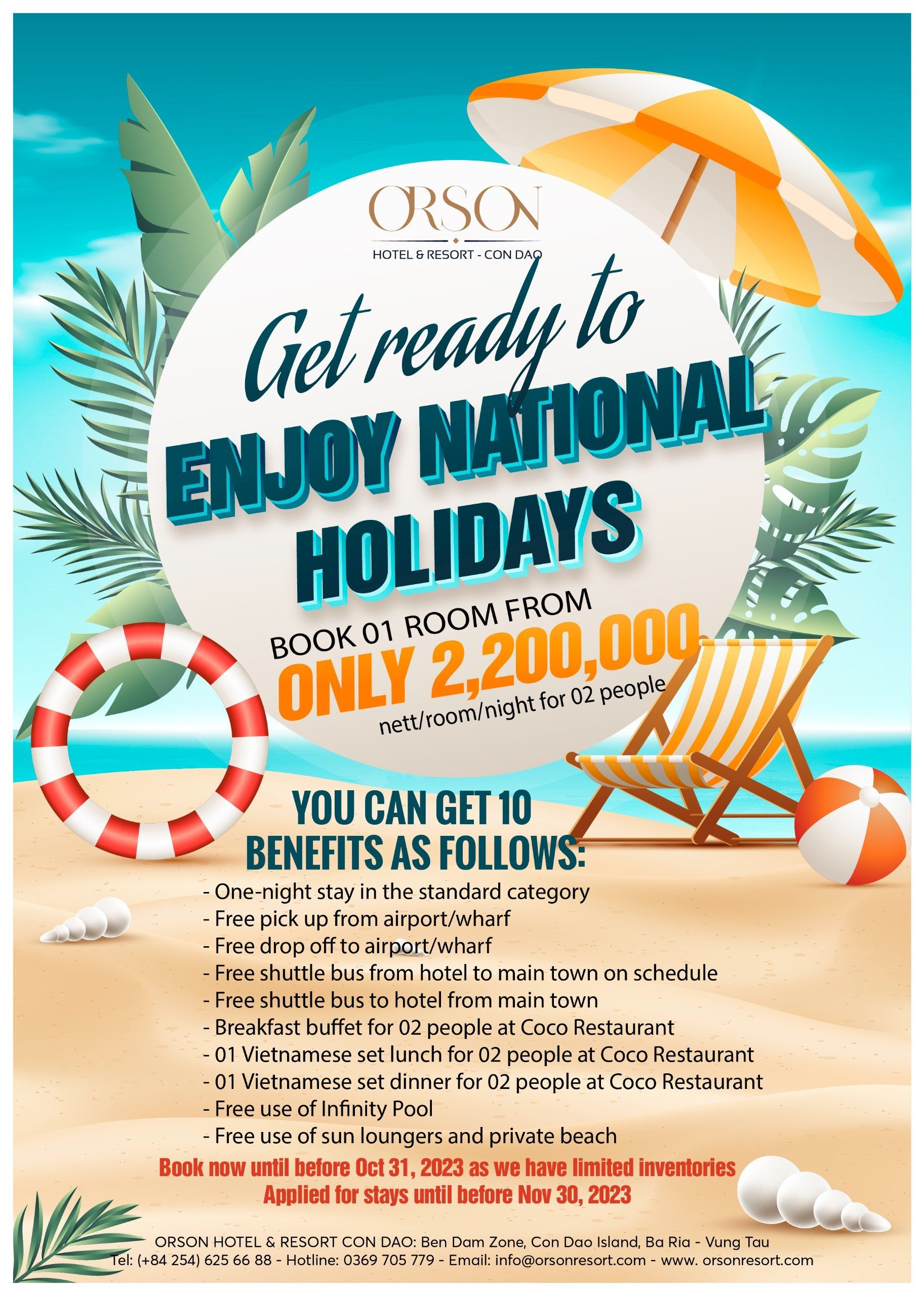 Festive holiday weekend – Orson Hotel & Resort Côn Đảo | Vịnh Thiên ...